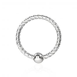 Flexible Surgical Steel Twisted BCR Piercing