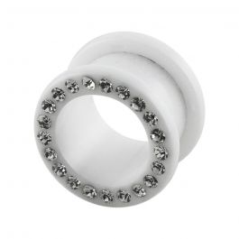 UV Multi Stones Ear Flesh Tunnel