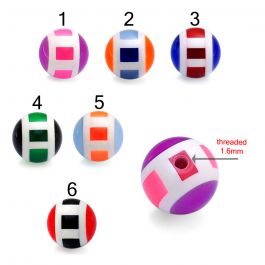 Double Color UV Ball - Vibrant Piercing Jewelry